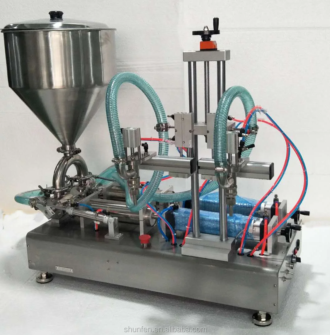 Semi-auto Double-Head Paste Filling Machine for Cream & Sauce
