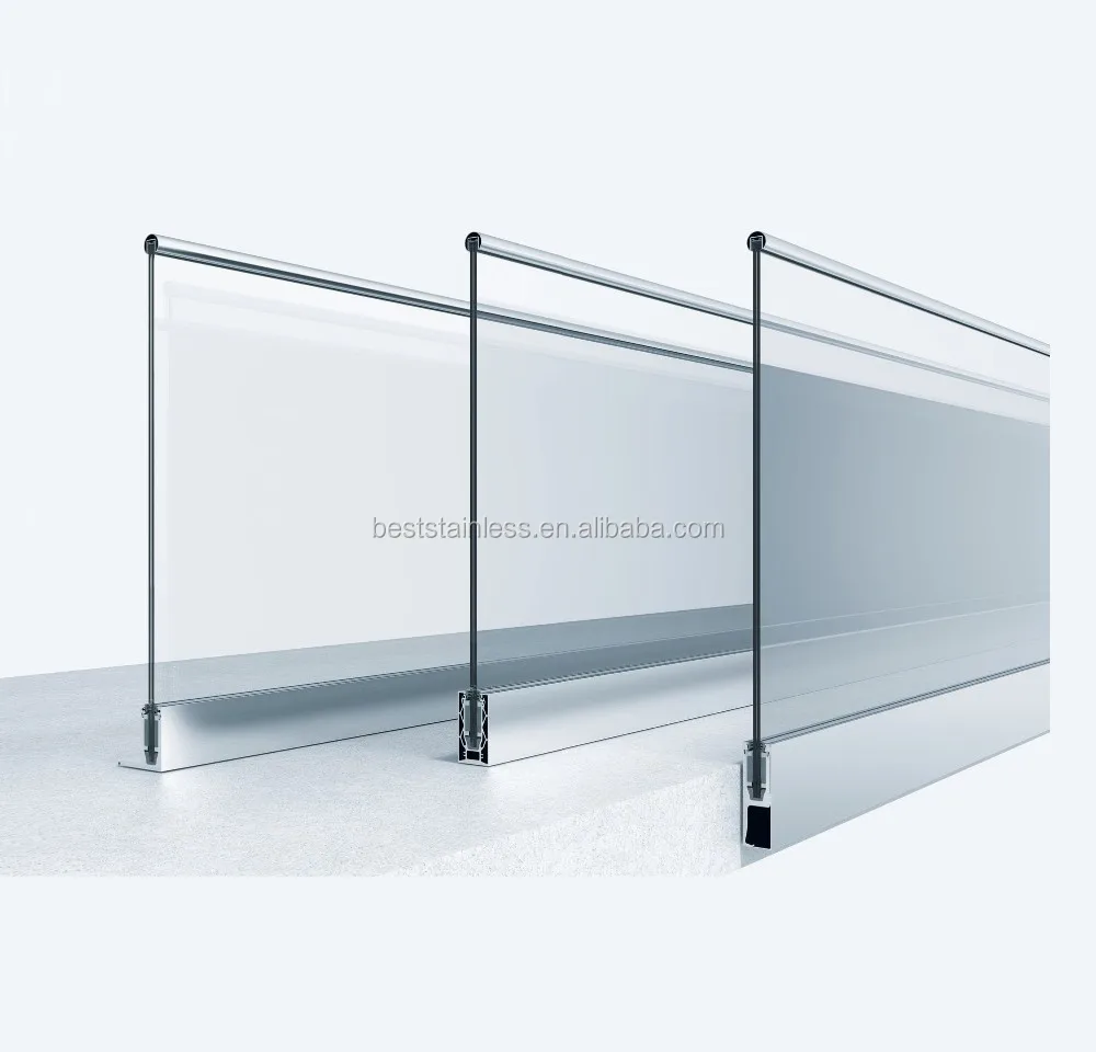 Aluminium Channel for Glass Railing - Modern & Easy Install