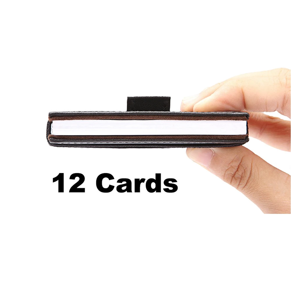 Premium Full Grain Leather Super Mini Credit Card Size Wallet With ...