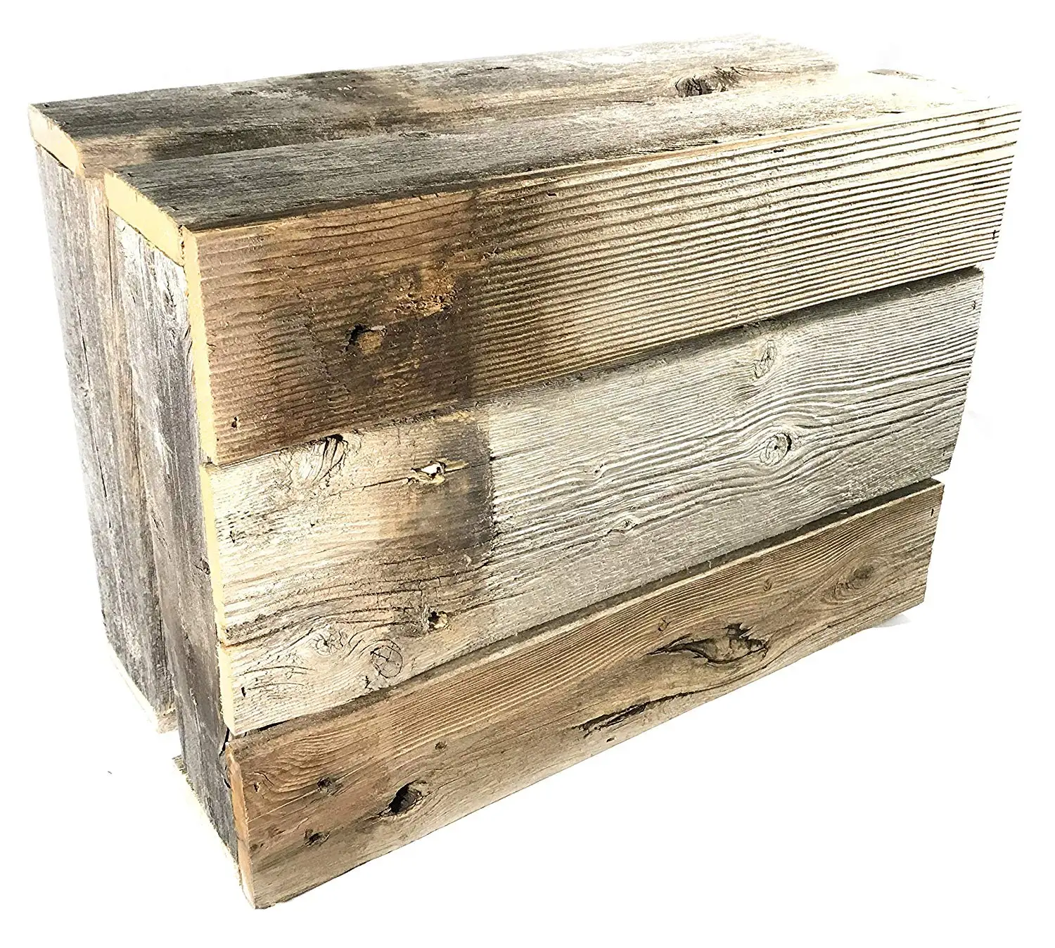 Vintage Wooden Crate Box Rough Cut Slats Milk Fruit Rustic End Table ...