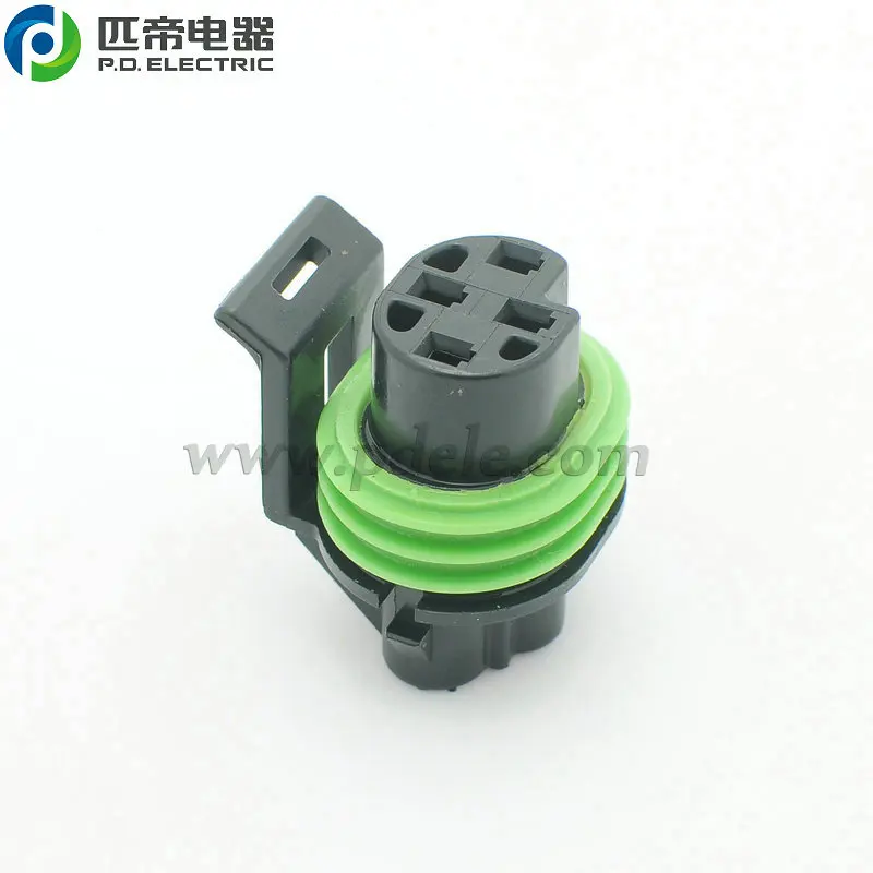 4 Way Female Black Pa66 Delphi Waterproof Automotive Car Connector ...