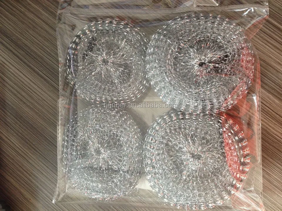 Dish Washing Galvanized Metal Sponge Stainless Steel Wire Sponge - Buy ...