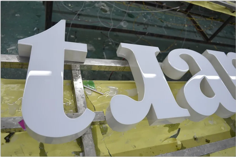 Colorful Epoxy Resin Frontlit Trimless Channel Letter - Buy Trimless ...