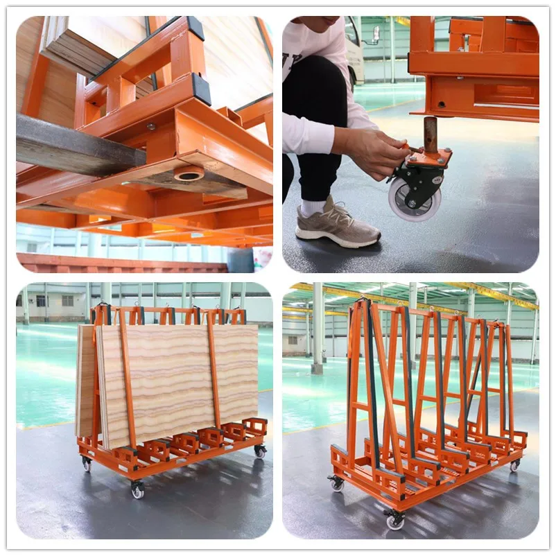 High Capacity Stone Slab And Glass Tile Display Stand Rack Trolley A ...