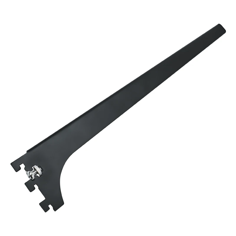 Chrome Single Slot Glass or Wooden Shelf Bracket - Stable & Durable