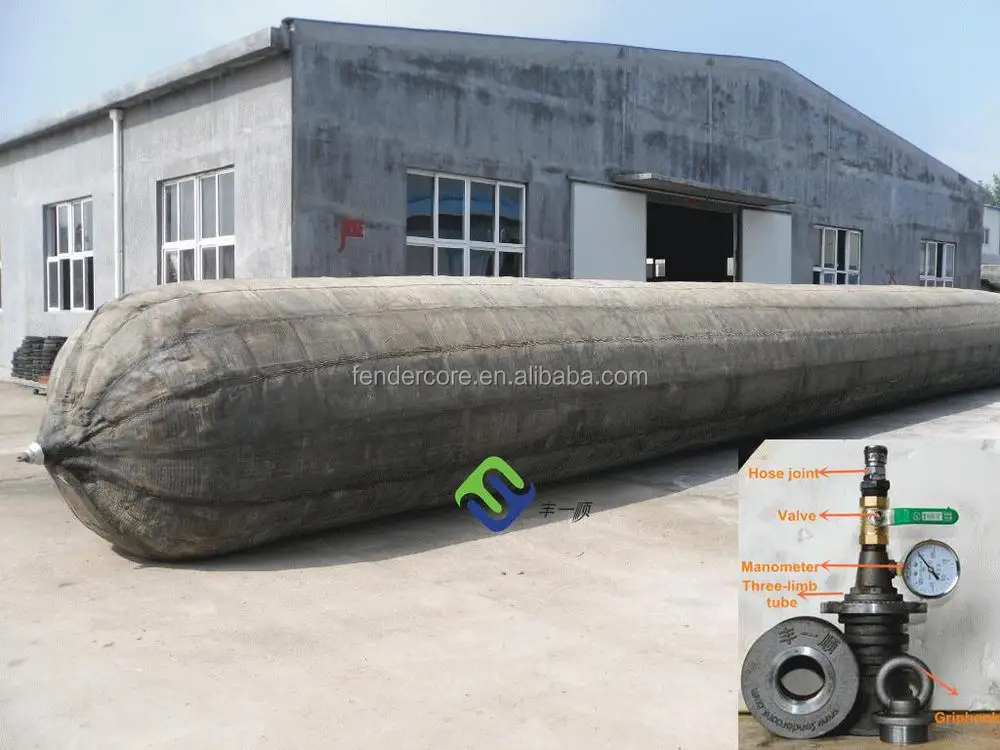 Floating And Launching Inflatable Dry Dock Rubber Salvage Ship Airbag ...