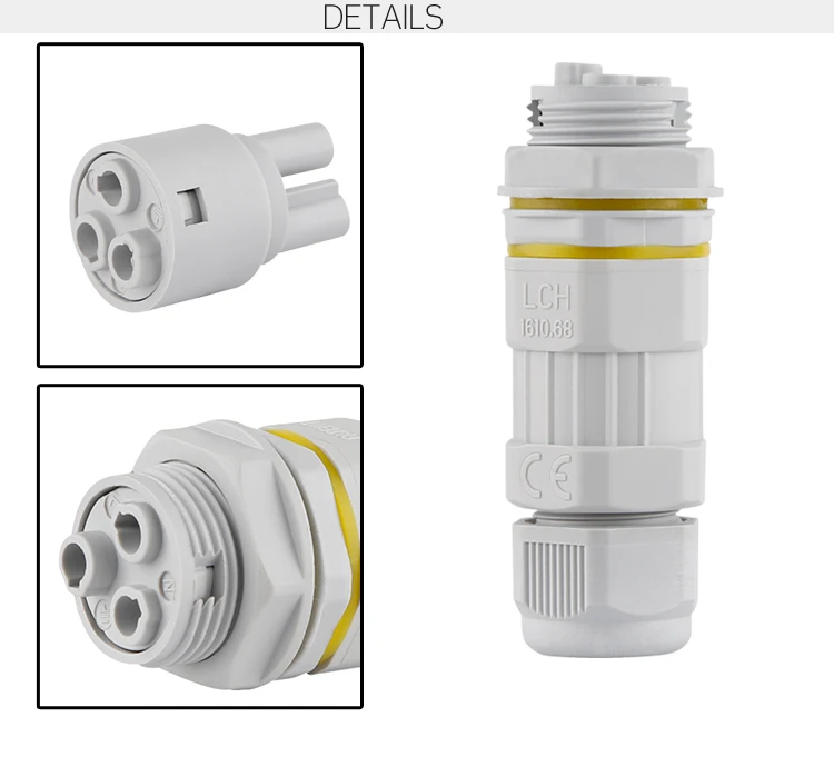 Ip67 M12 M5 M9 Screw Lock Wire 2 Pin Quick Ip65 Electrical Low Voltage ...