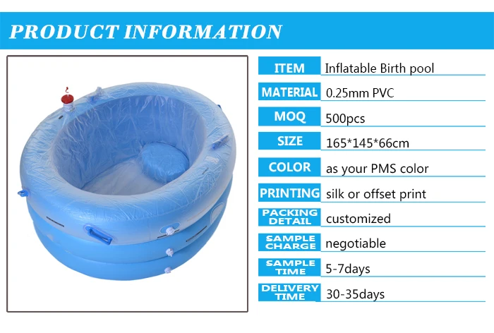 Eco Water Birthing Pool - Inflatable Birth Pool with Seat