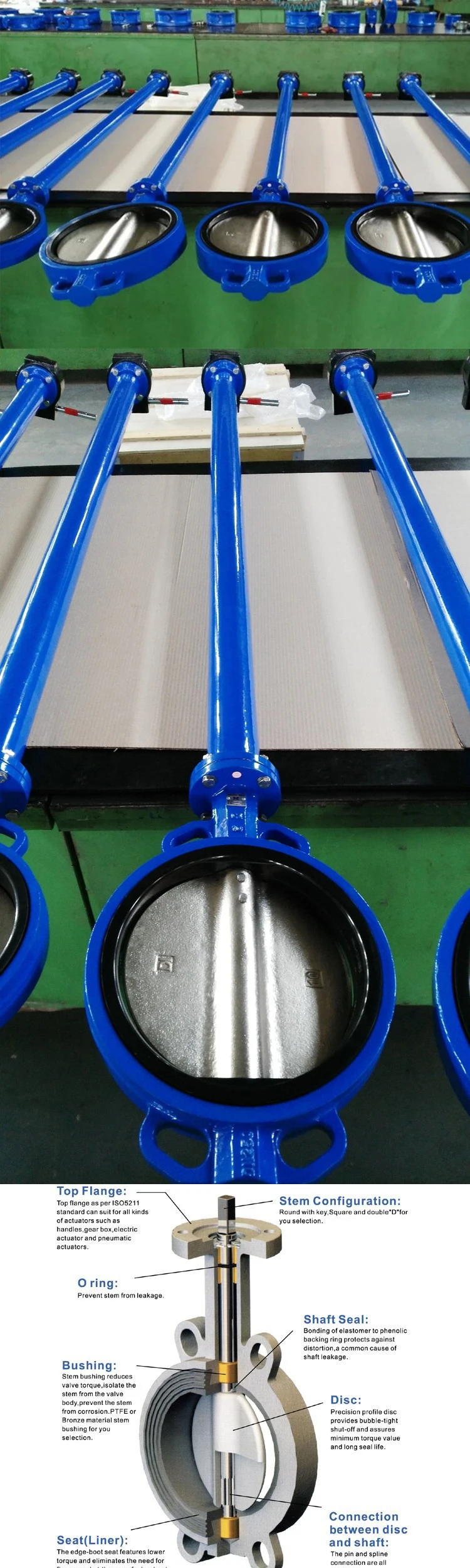 Resilient Seated 4 Inch Extension Stem Butterfly Valve - Buy Extension ...