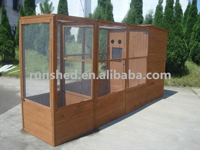 Factory Handmade Wooden Bird Cage Large Size Outdoor Bird Living House ...