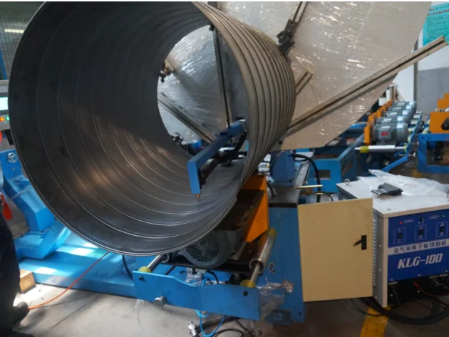Steel Spiral Air Duct Making Machine HVAC Round Duct Manufacturing ...