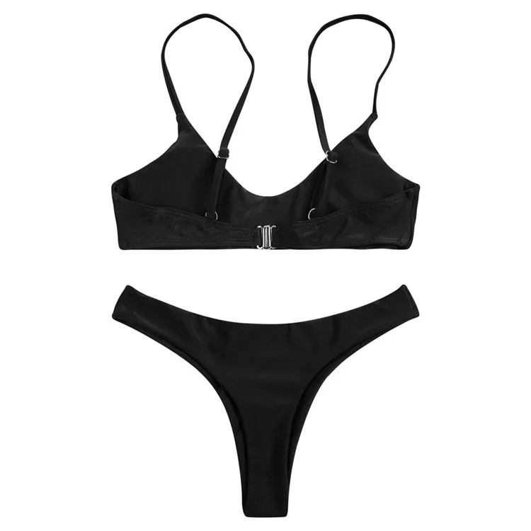 Oem 2018 Bikini Double Strap Bikini Italian Fabric Luxury Swimsuit