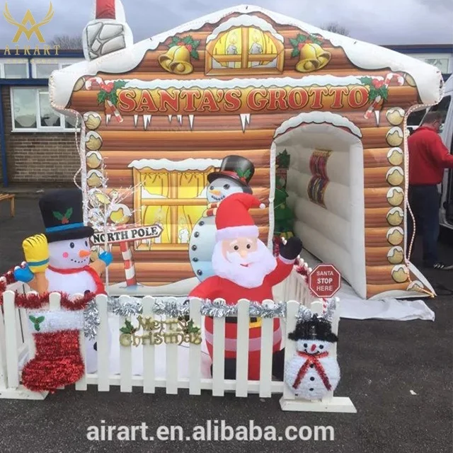 Waterproofed Winter Inflatable House Tent - Santa Grotto