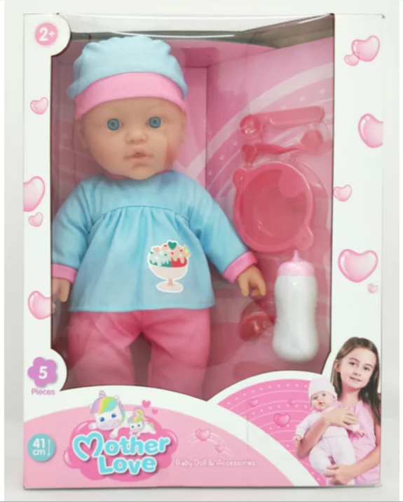16 Inch Soft Body Ic Baby Doll Made In China With Feeding 5 Accessories ...