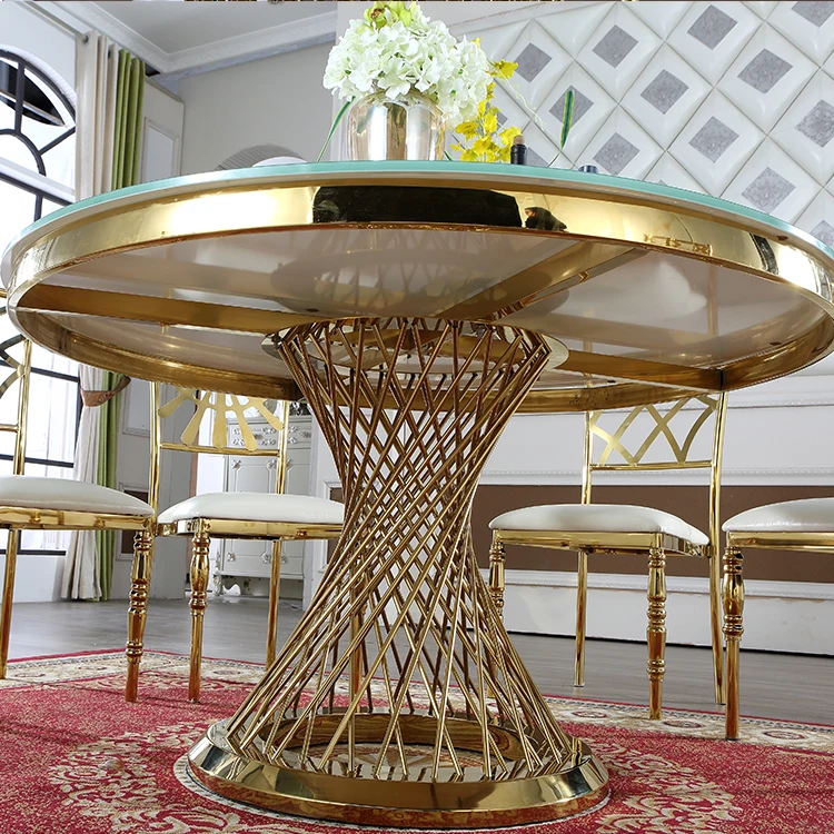 Round Stainless Steel Wedding Event Dining Table - Buy Event Dining ...