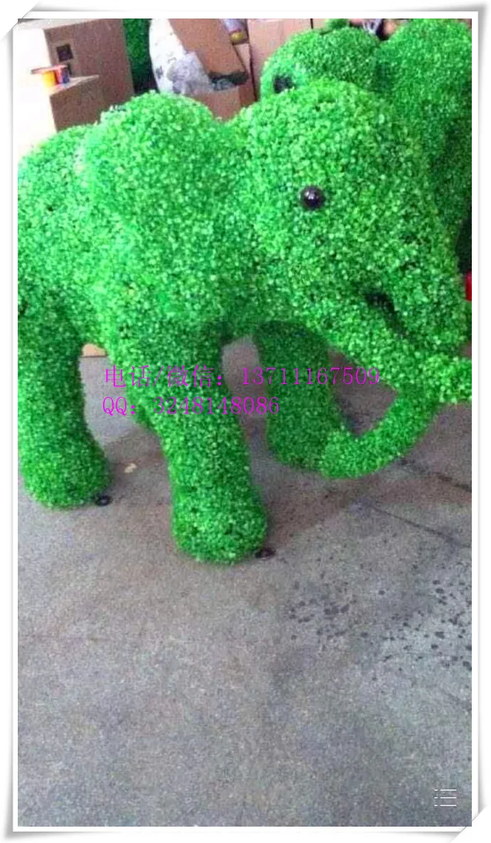 Artificial Grass Animal / Fake Cow / Topiary Animal For Landscaping ...