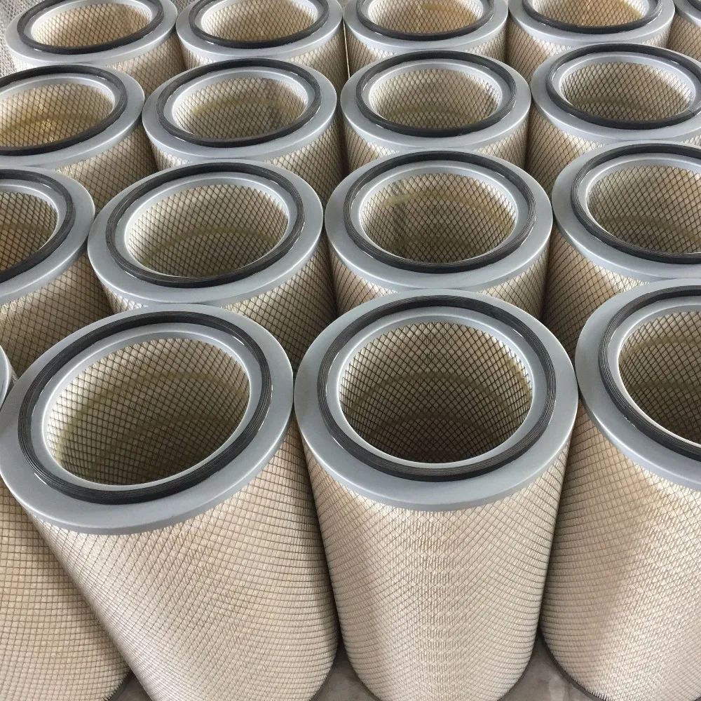 High Performance Nanofiber Polyester Media Air Filter Cartridge For Plasma Cutting Machines ...
