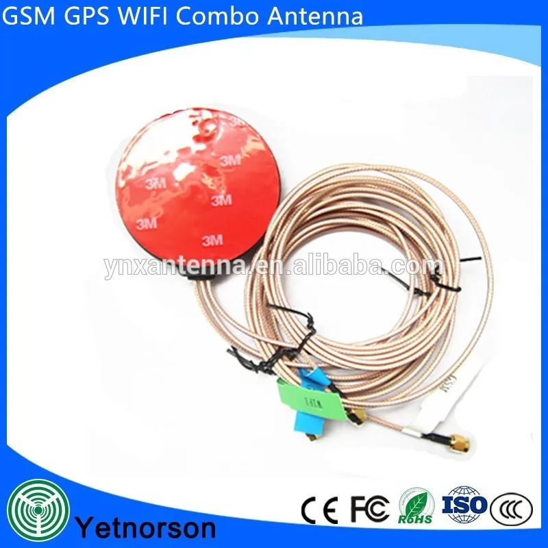 High Gain Dual Band Wifi Gsm Gps Combo External Antenna For Car Tracker ...