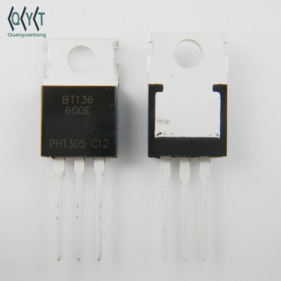 To-220 Triac Thyristor Bt136-600e Bt136-600 Bt136 - Buy Bt136-600e ...
