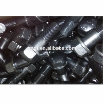12.9 Grade Excavator Track Shoe Bolts And Nuts High Tensile Hardness ...