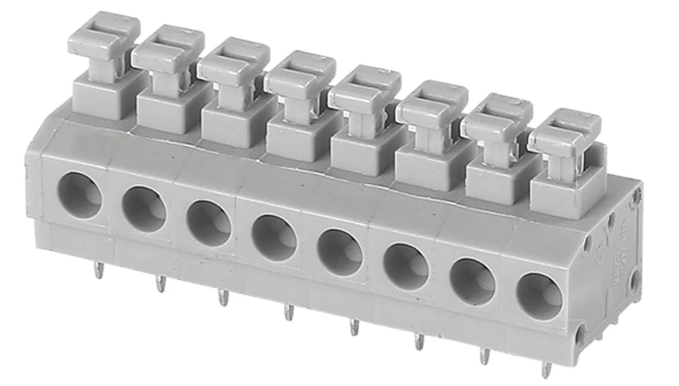 235-5.0 Screwless Spring Cage Terminal Block 20-14awg - Buy 235 ...