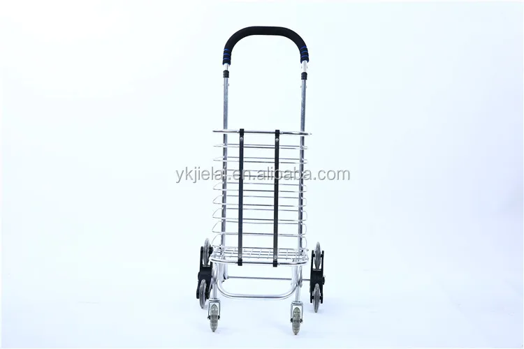 Aluminum Alloy Folding Shopping Cart - Durable & Portable