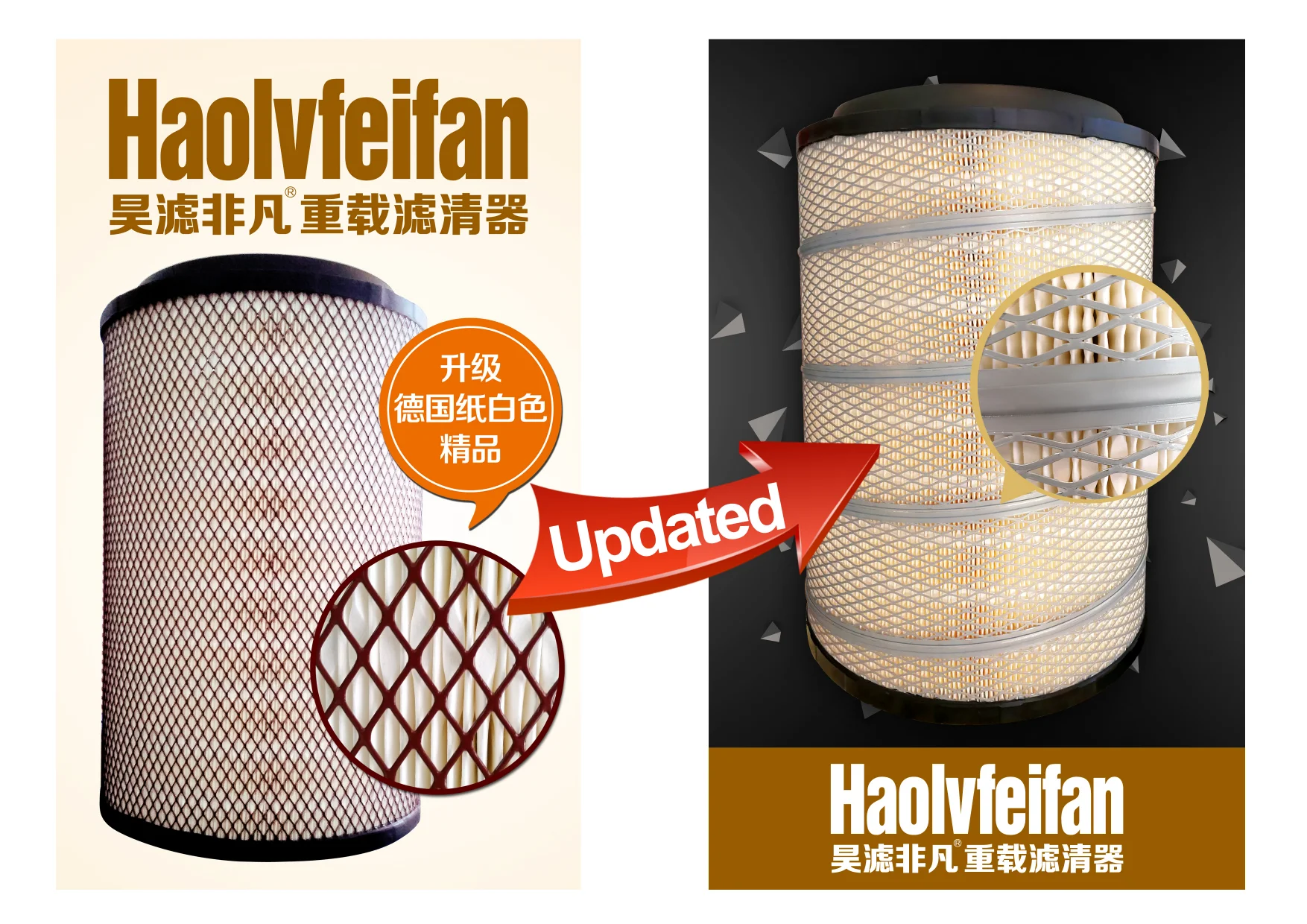 Primary Air Filter Mesh Air Filter Kw3046 K3046 - Buy Af25266,Af25267 ...