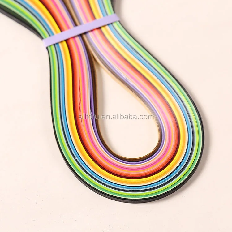 Gradient Colors Diy Paper Craft 26 Colors 160 Strips 5mm Width 39cm ...