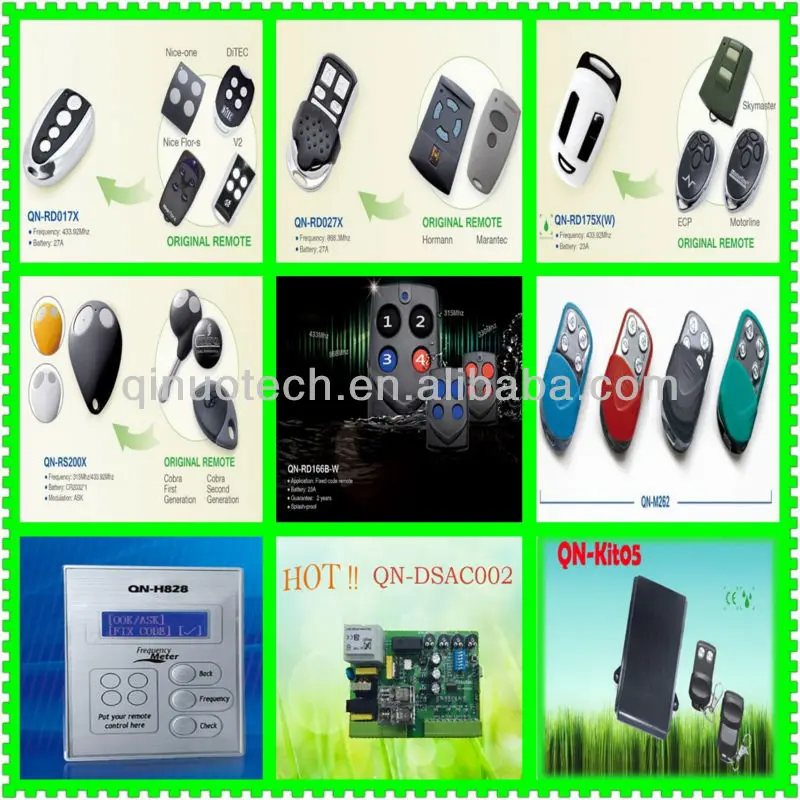 Universal Rf Remote Control Clone Transmitter Qn-rd039x - Buy Clone ...