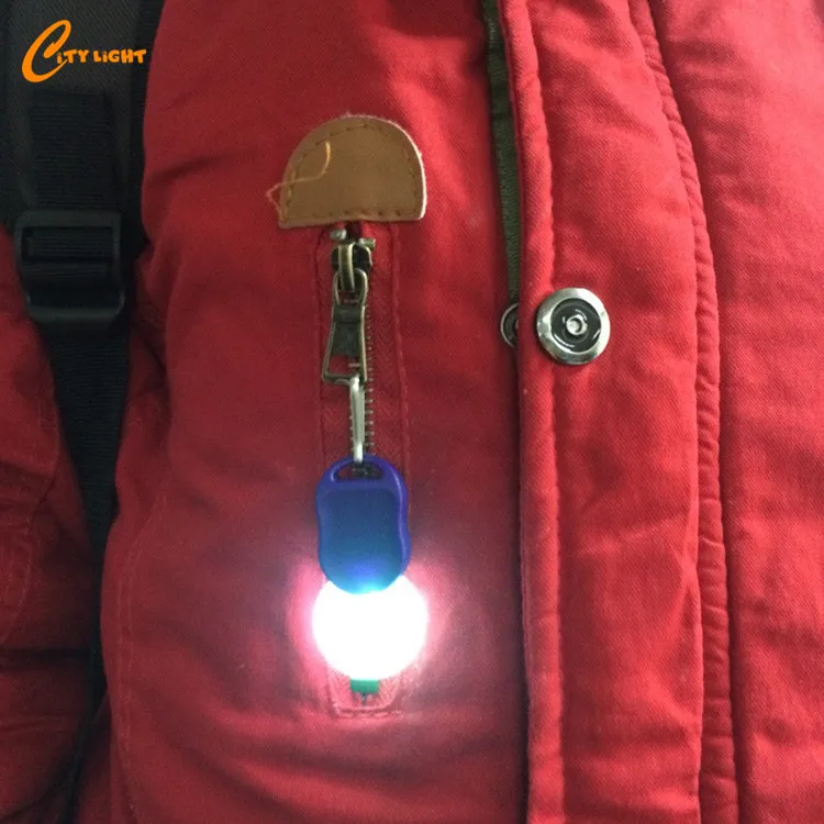 MINI ZIPPER LIGHT MINI Gadget กระพริบ LED ซิปจี้เหมาะสำหรับนักวิ่ง ...