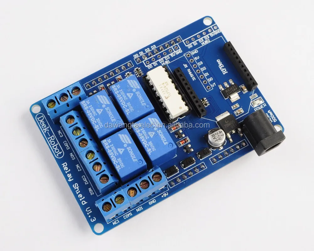 Relay Shield V1.3 4ch 5v Relay Expansion Board Module Xbee Support Ardu ...
