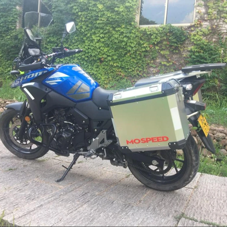 Aluminium Motorcycle Side Delivery And Rear Box For Dl250 Suzuki - Buy ...