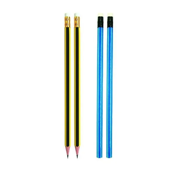 Hb 2b Standard Wood Pencil With Big Eraser 3mm 4mm Pencil Lead - Buy ...