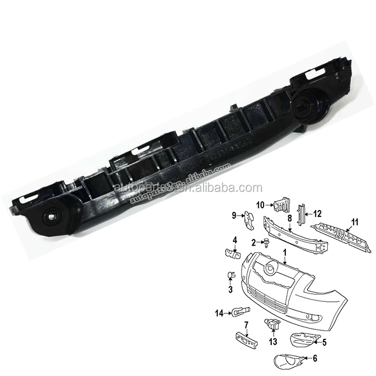 2008-2010 Parts Front Bumper Bracket L 52536-0d040 For Yaris - Buy ...