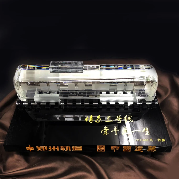 3D Laser Engraved Crystal Cube - Perfect Business Souvenir