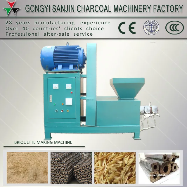 Briquette Making Machine/sawdust Charcoal Briquette Making Machine ...