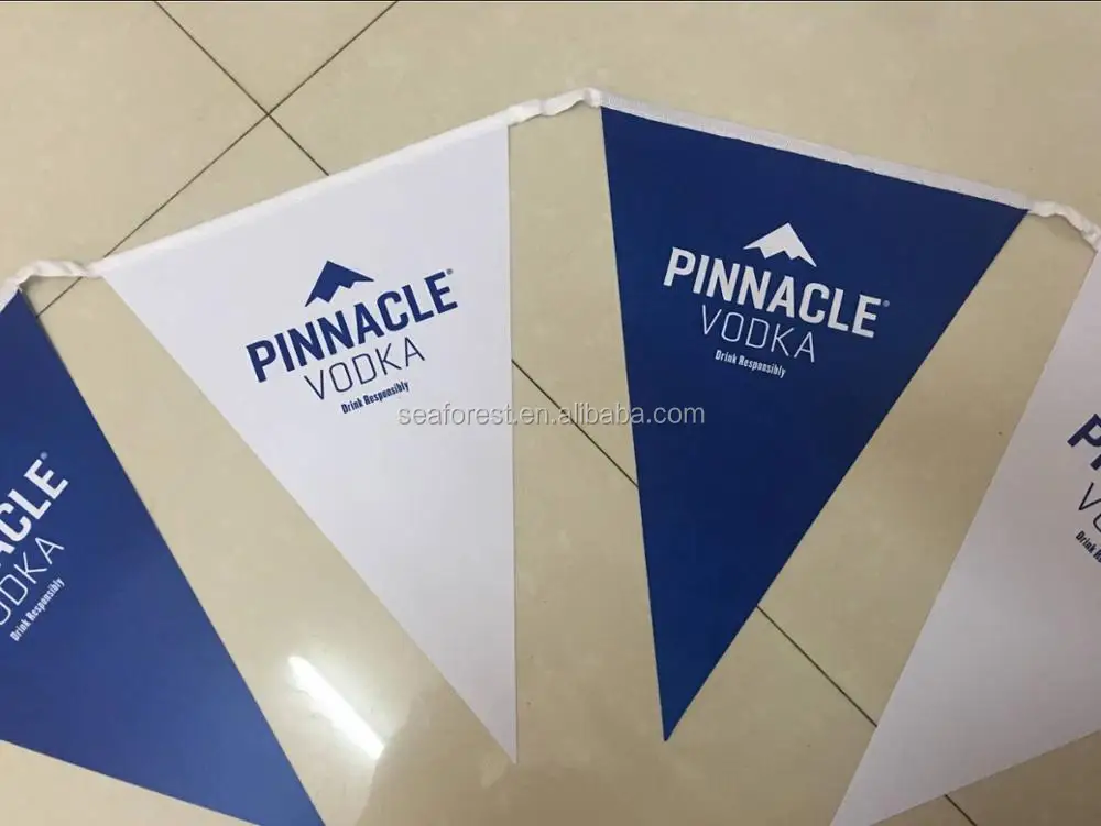 Flags with Triangle on Side - Custom Double Side Printing