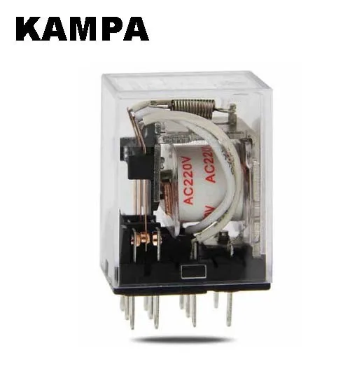 Ly2nj Jqx-13f Dpdt 8 Pins 10a 240vac 24v Dc Coil Power Relay Miniature ...