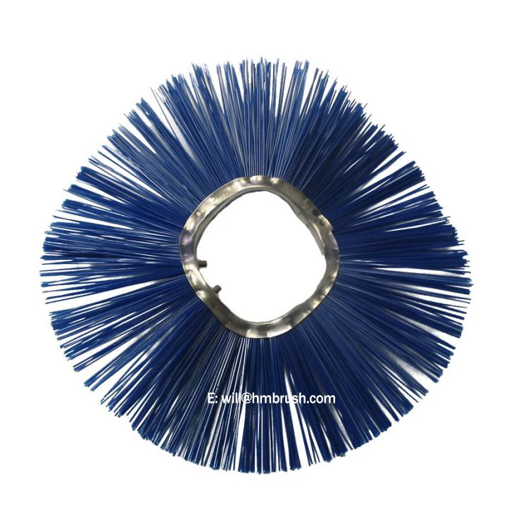 Poly Wafer Brush Road Broom Segments Rotary Broom For Snow Removal ...