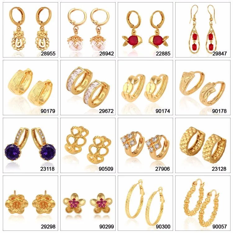Wholesale Cheap Price Jewellery 18k Gold Earring For Women - Buy 18k ...