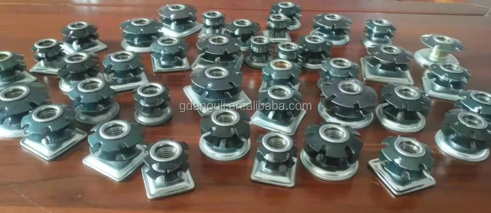 Double Spring Threaded Star Nut Tube Insert Connectors