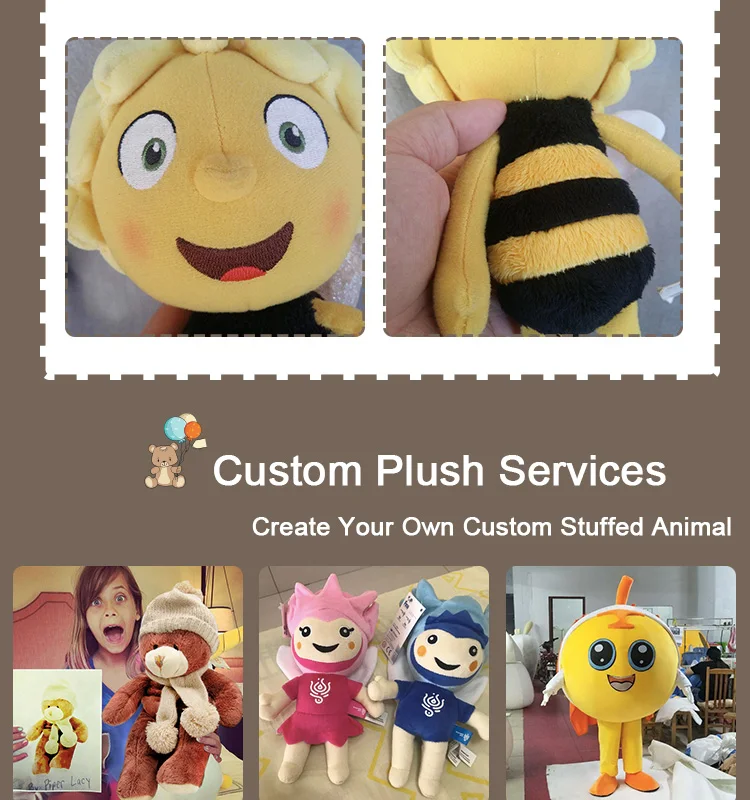 Cartoon Book Doll Mascot Animal Buzz Toys Maya The Bee Plush Characters ...