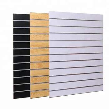 15mm Slatwall Mdf Slotted Board Mdf Slatwall Panel 7 Grooved Slots For ...