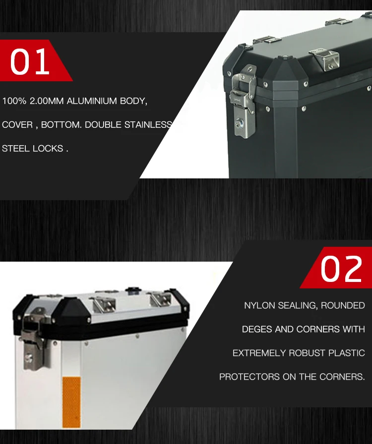 Motorcycle Pannier System Top Box Motorcycle case Motorcycle Tail Boxes ...