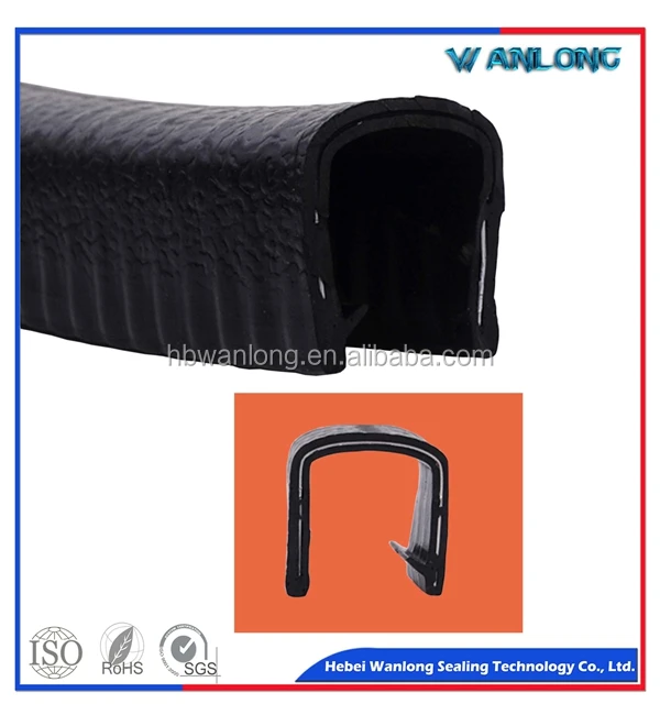 U Channel Rubber Edging Trim For Car Door And Window - Buy Edging Trim ...