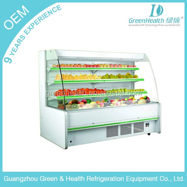 Supermarket Fruit And Vegetables Cooler - Buy Fruit Showcase,Fruit And ...
