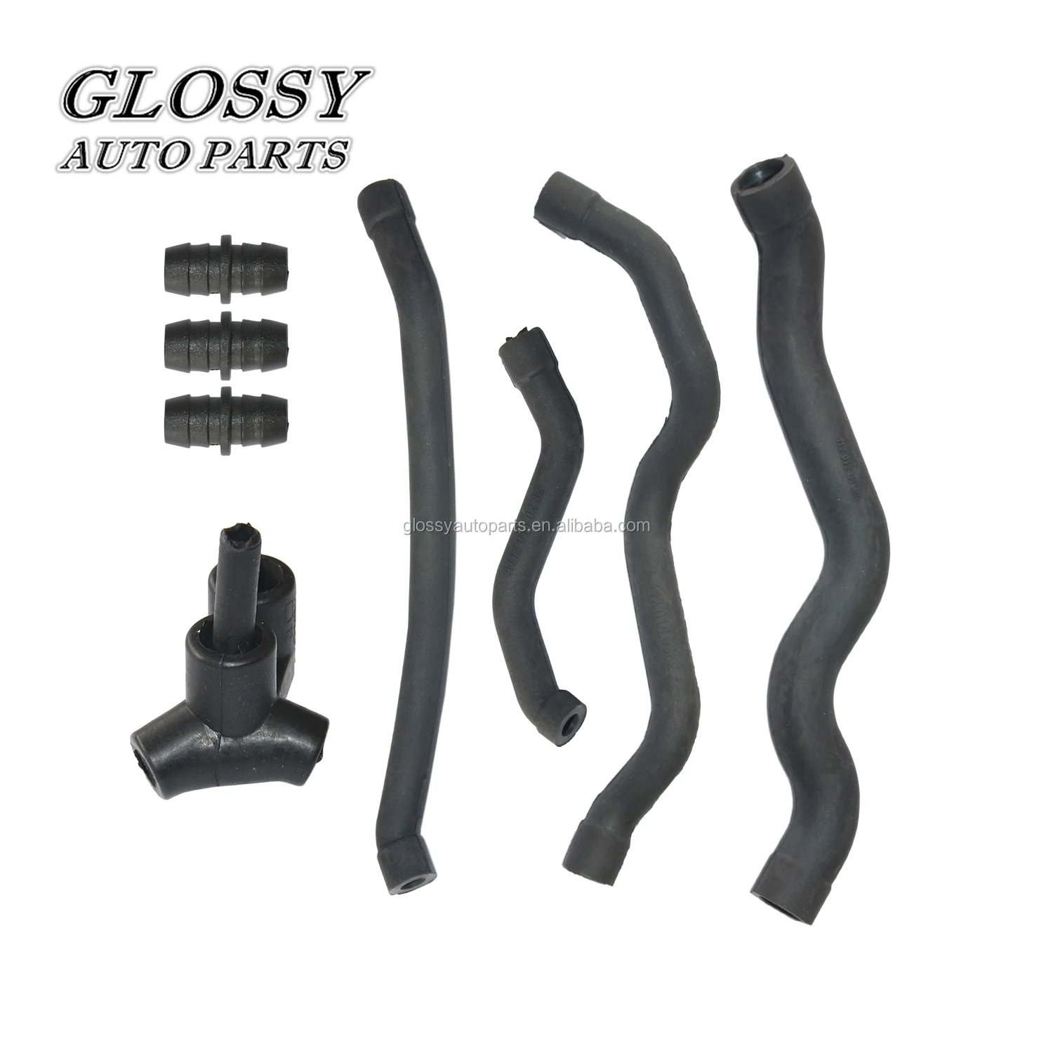 Glossy Crankcase Breather Hose Kits For W211 E500 E400 400se 117 990 15 ...