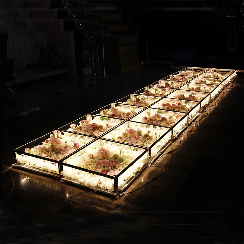 Transparent LED Stage Decoration for Wedding Parties