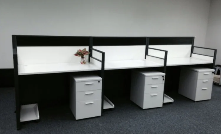 Custom Modern Office Cubicle - Eco-Friendly & Durable