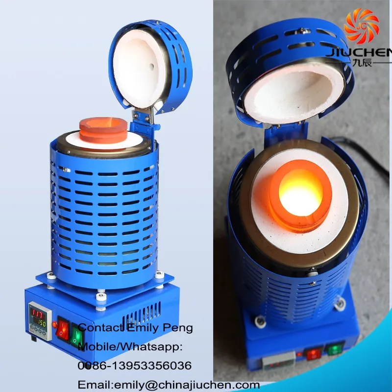 110v 3kg Jc Electric Mini Melt Furnace For Melting Gold Silver Copper ...